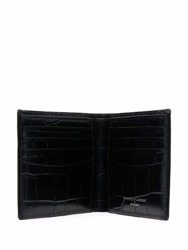 ASPINAL OF LONDON Croc-effect Bi-fold Wallet