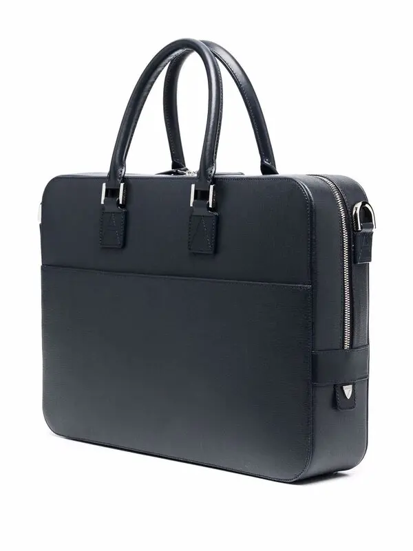 ASPINAL OF LONDON Mount Street Laptop Briefcase - Blue