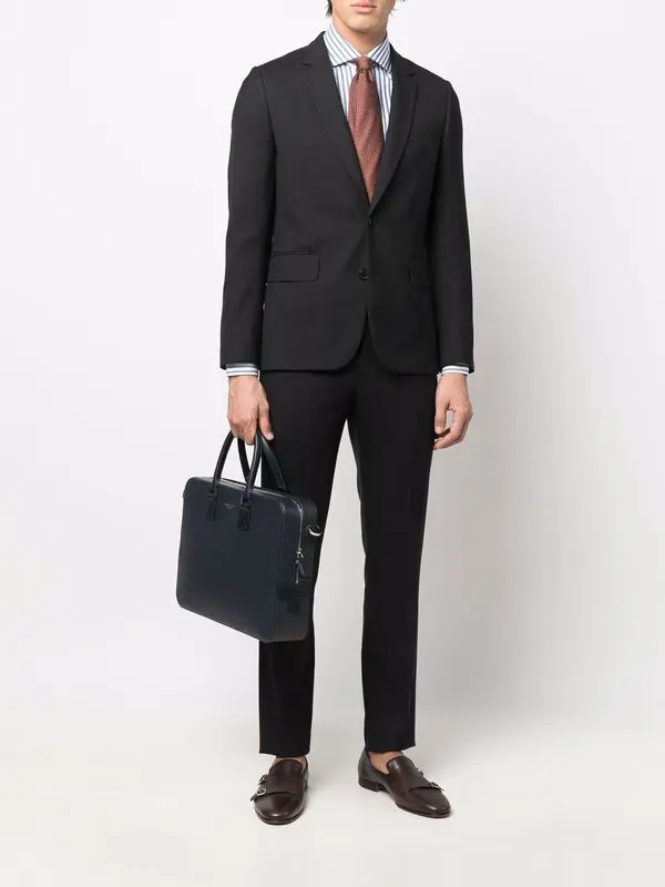 ASPINAL OF LONDON Mount Street Laptop Briefcase - Blue