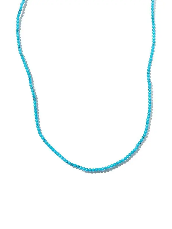 Luis Morais 14kt Yellow Hamsa Turquoise Necklace - Gold
