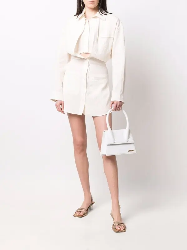 Jacquemus Le Grand Chiquito Leather Tote - White