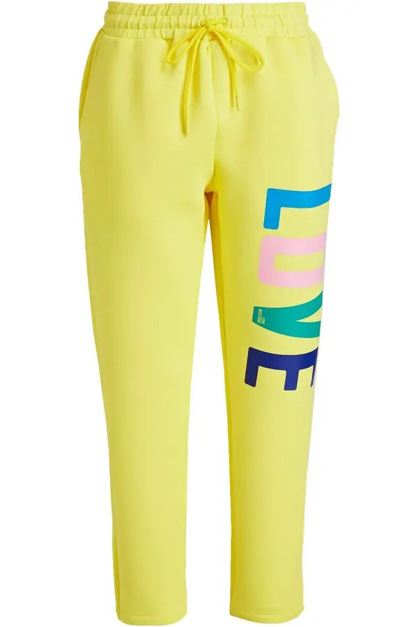 Moschino Printed Scuba Track Pants