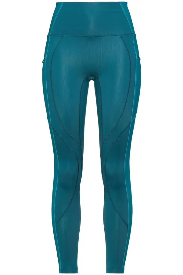 All Access Polar Fleece Headliner Twotone Stretch Leggings - Petrol