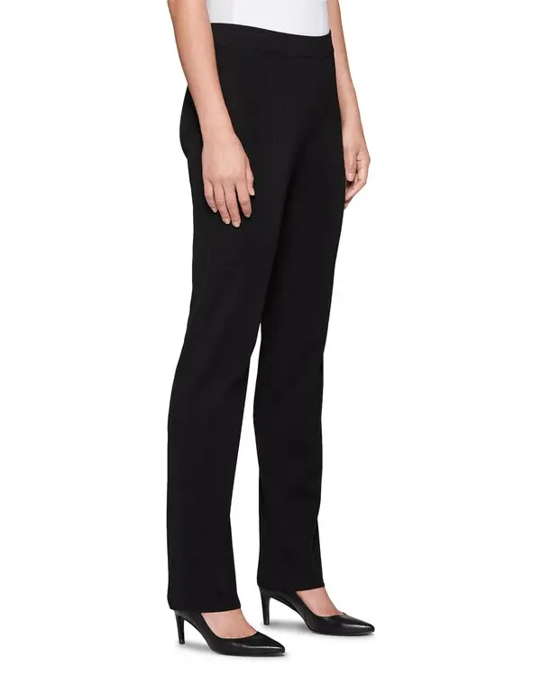 Misook Knit Straight-leg Trousers
