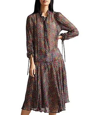 ted baker drop waist dress Ted Baker Vember Lace Chiffon Dress Size 1 Ted 4 US – Finds For You main image 0
