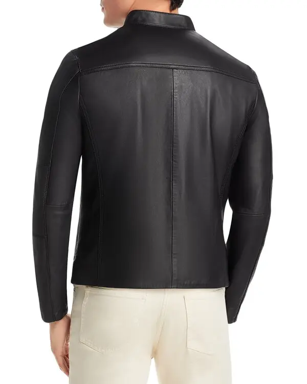 Michael Kors Leather Racer Jacket
