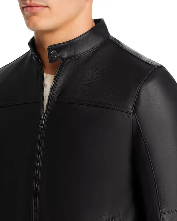 Michael Kors Leather Racer Jacket