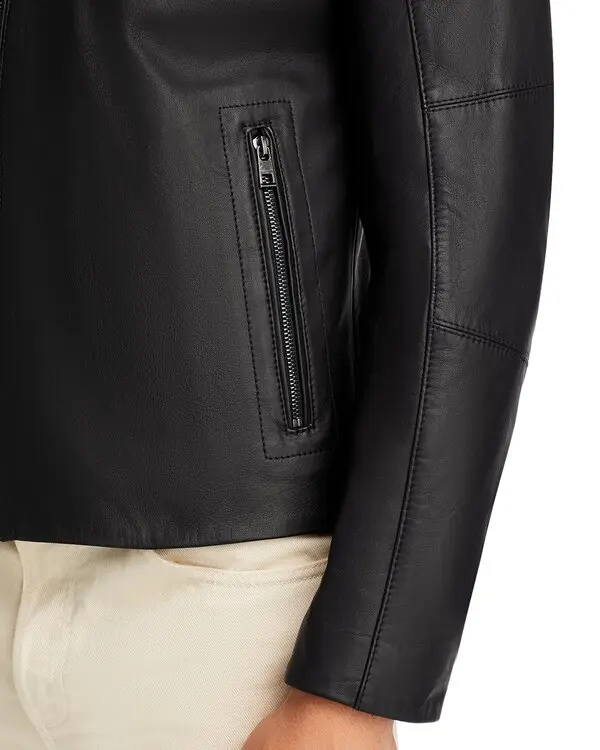 Michael Kors Leather Racer Jacket