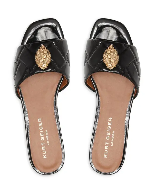 Kurt Geiger Kensington Slide Sandals - Black