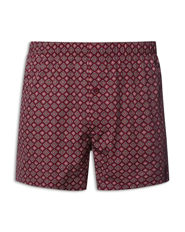 Hanro Fancy Woven Boxers - Red Gem