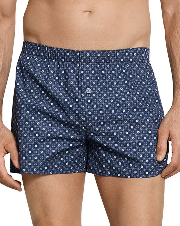Hanro Fancy Woven Boxers - Squared Harmony
