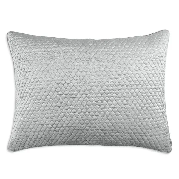 LILI ALESSANDRA Valentina Quilted Velvet Luxe Euro Decorative Pillow, 27 X - Aquamarine