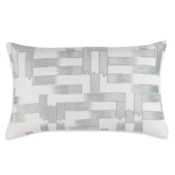 LILI ALESSANDRA Capri Linen Decorative Pillow X 30 - White/aquamarine