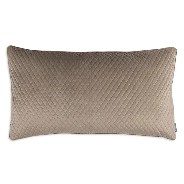 LILI ALESSANDRA Valentina Quilted Velvet Decorative Pillow X 36 - Buff