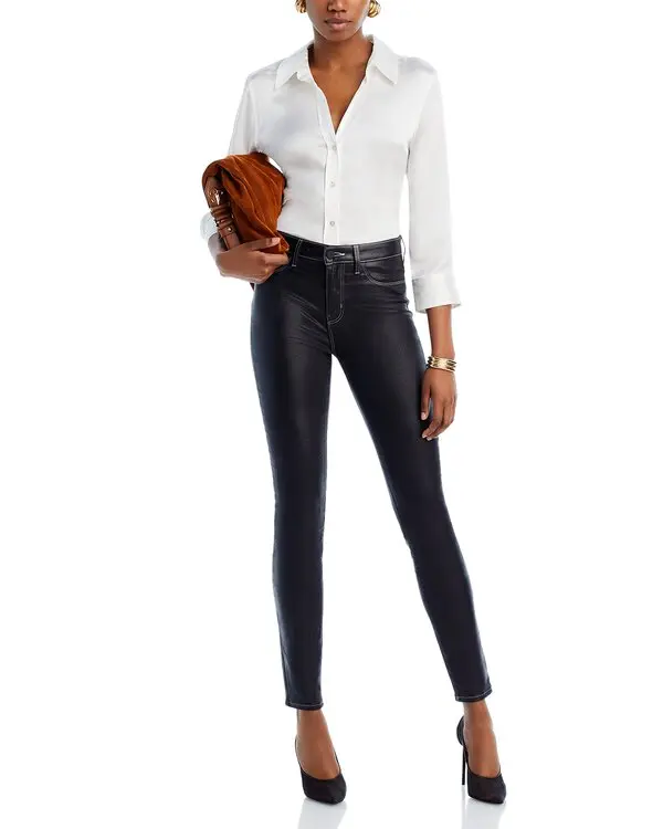 L'Agence Dani Silk Charmeuse Blouse - Ivory