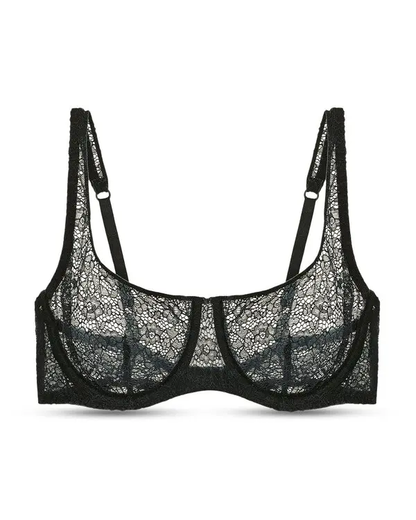 JOURNELLE Alix Lace Demi Bra - Black