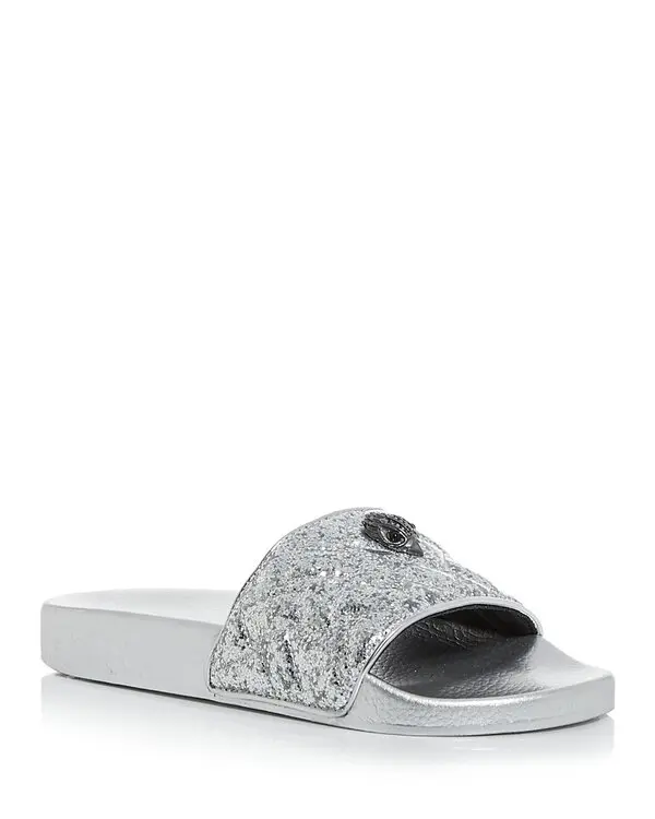 Kurt Geiger Meena Slide Sandals - Silver