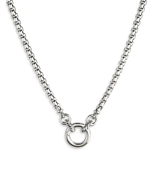 David Yurman Amulet Holder Necklace - Silver