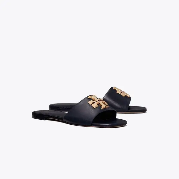 Tory Burch Eleanor Slide - New Navy/gold