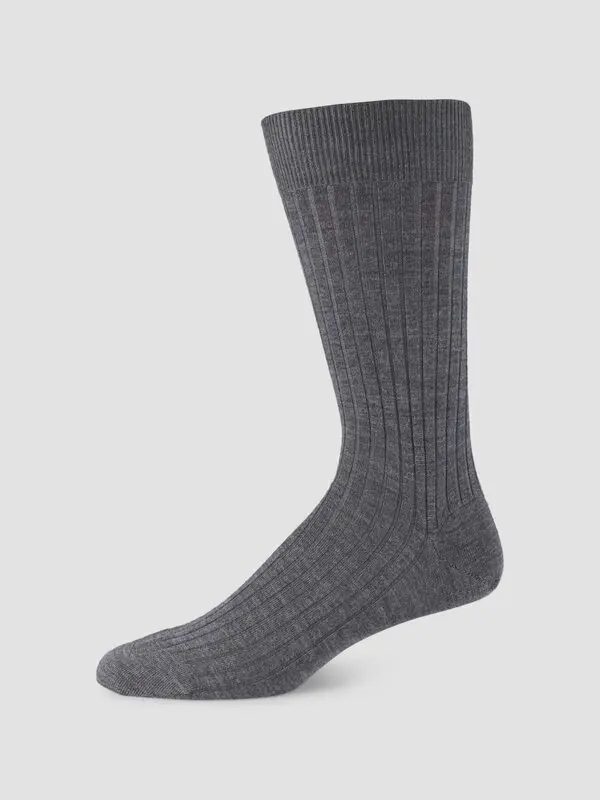 Marcoliani Solid Merino Wool Socks - Natural