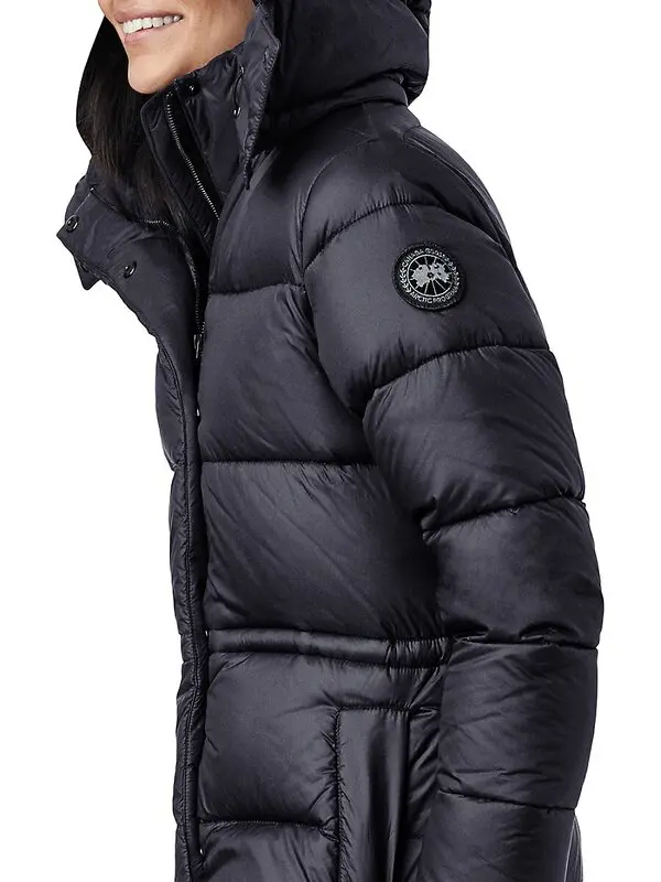 Canada Goose Label Arosa Quilted Hooded Parka - Navy