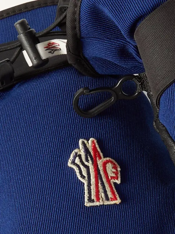 Moncler Fleece-lined Leather And Stretch-twill Ski Gloves