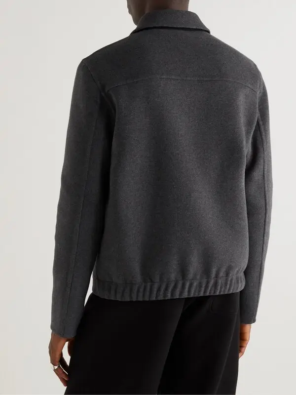 Mr P. Double-faced Splitable Virgin Wool-blend Blouson Jacket
