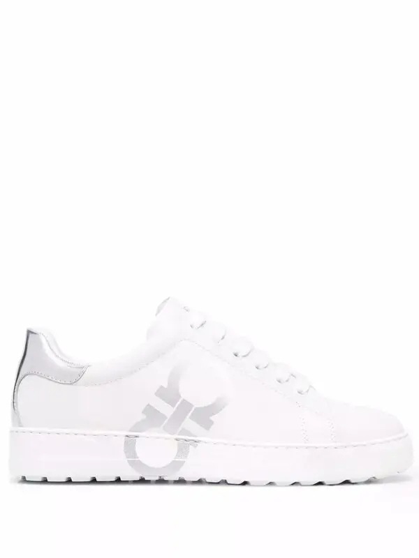 FERRAGAMO Gancini Logo-print Sneakers