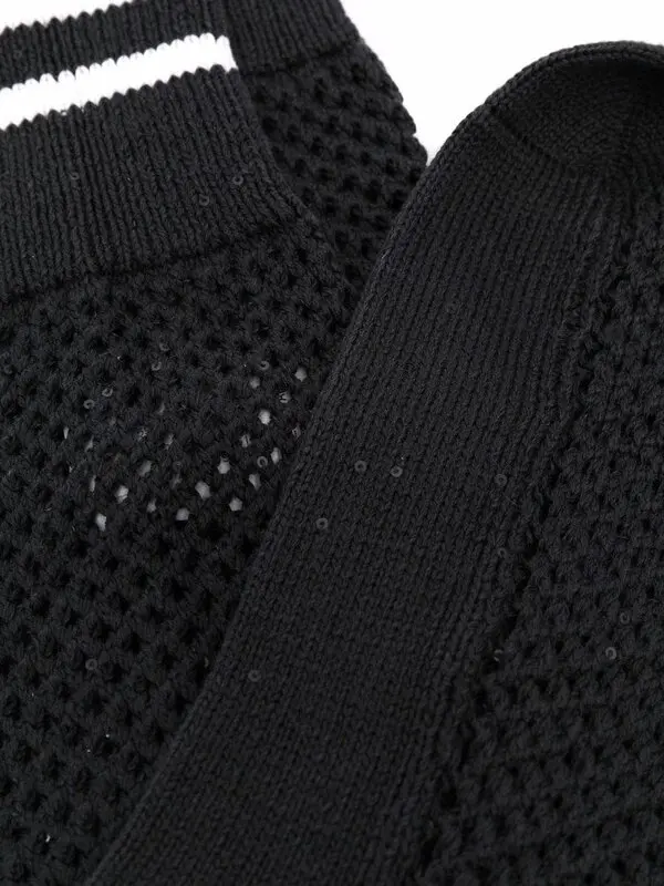 Brunello Cucinelli Striped Edge Mesh Socks