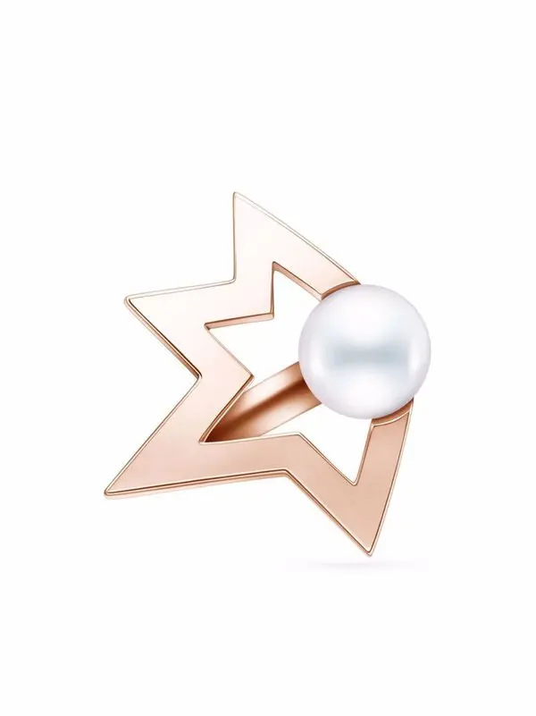 TASAKI 18kt Rose Gold Comet Plus Pearl Ear Cuff - Pink