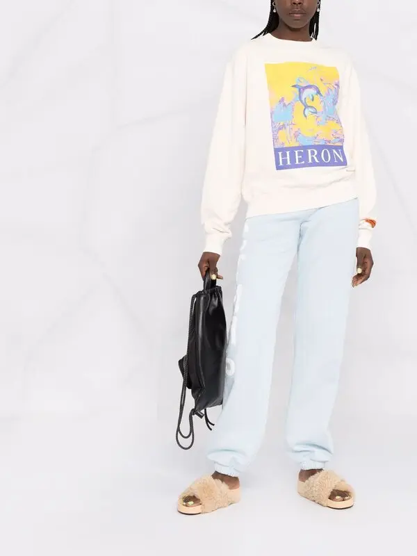 Heron Preston Logo Track Pants - Blue