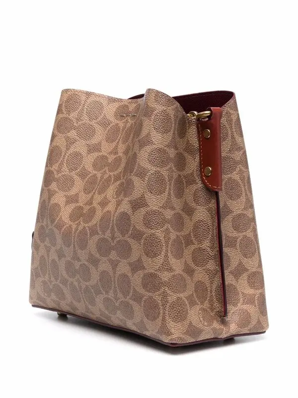 COACH Signature Patches Willow Bucket Bag
