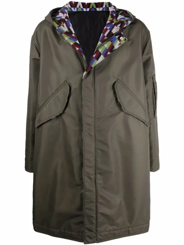 Valentino Garavani Optical-print Parka Coat