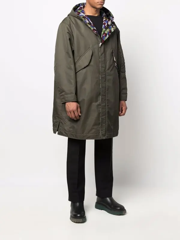 Valentino Garavani Optical-print Parka Coat
