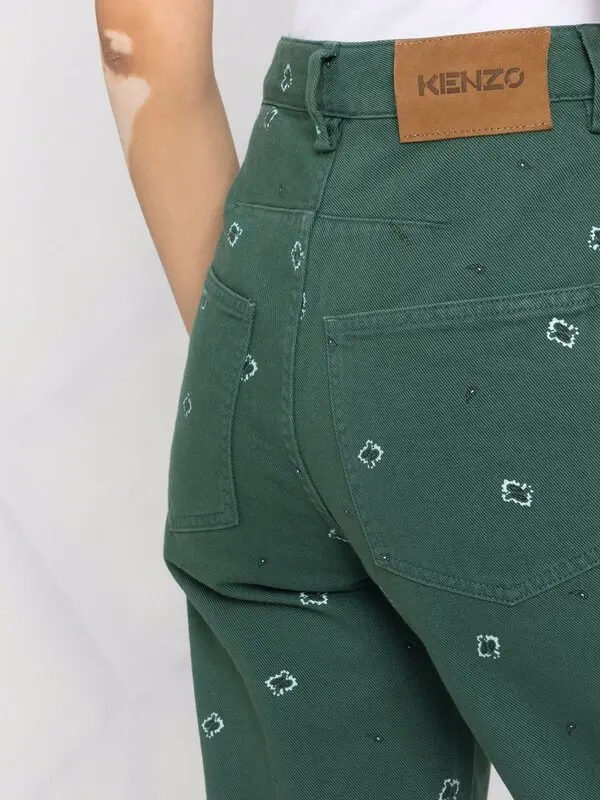 Kenzo Paisley-print Cropped Trousers