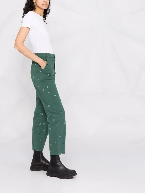 Kenzo Paisley-print Cropped Trousers