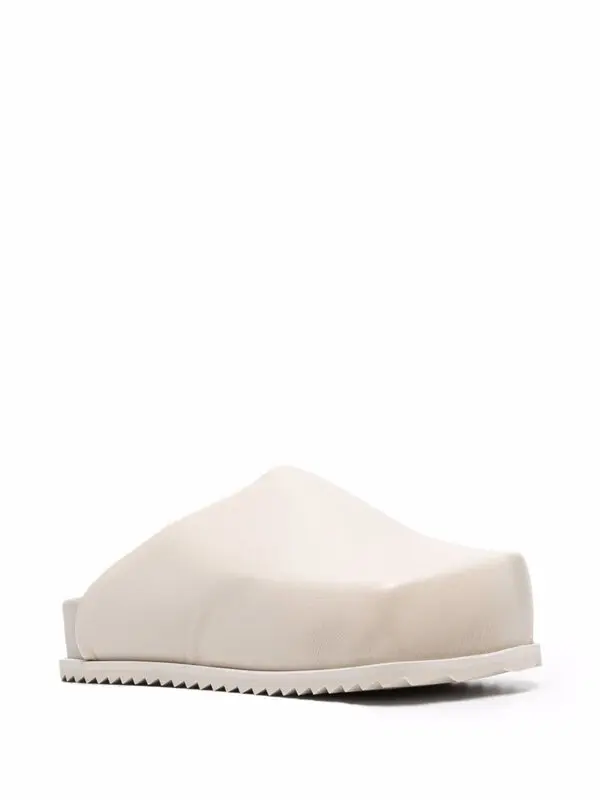 YUME YUME Truck Faux Leather Mules - Neutrals