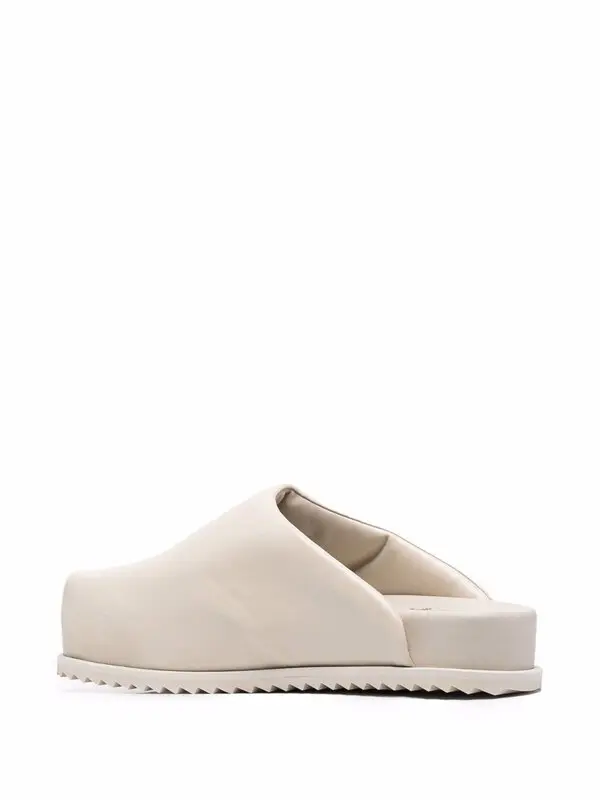 YUME YUME Truck Faux Leather Mules - Neutrals