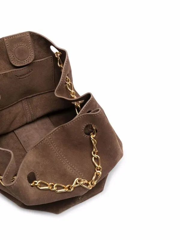 Nanushka Vegan-suede Chain-strap Tote Bag