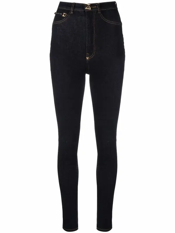 Philipp Plein Super High Waist Jeggings - Blue
