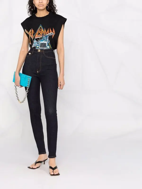 Philipp Plein Super High Waist Jeggings - Blue