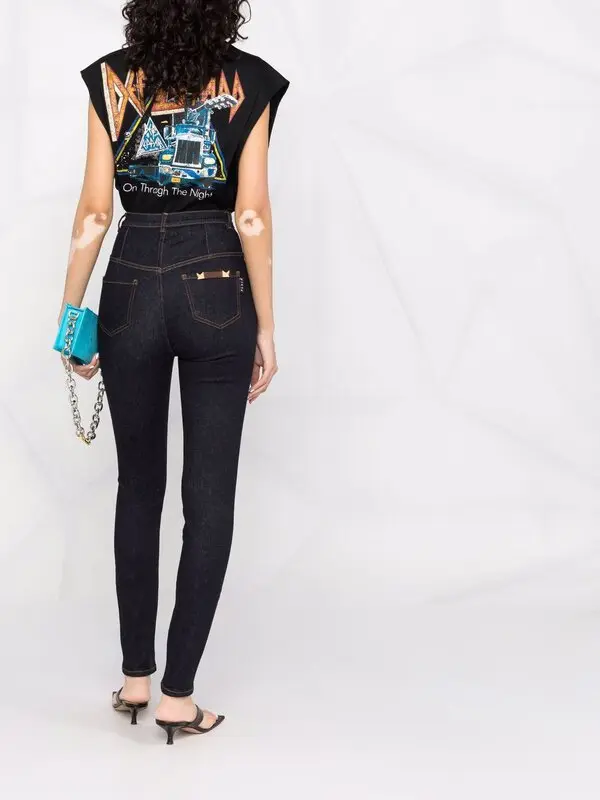 Philipp Plein Super High Waist Jeggings - Blue
