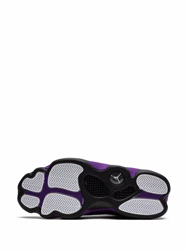 JORDAN Air Retro Court Purple Sneakers - Black