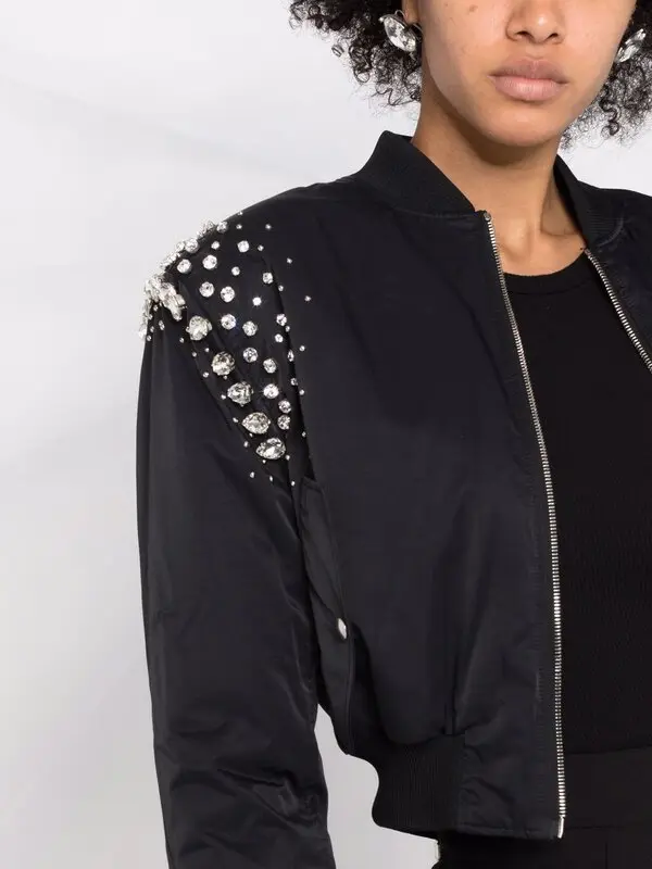Philipp Plein Crystal-embellished Bomber Jacket