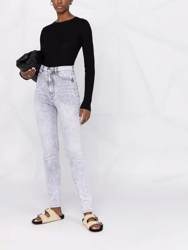 Philipp Plein High Waist Jeggings - Grey