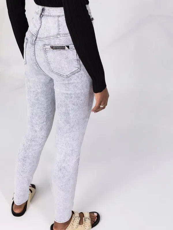 Philipp Plein High Waist Jeggings - Grey