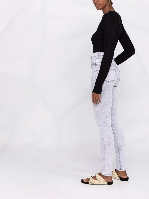 Philipp Plein High Waist Jeggings - Grey