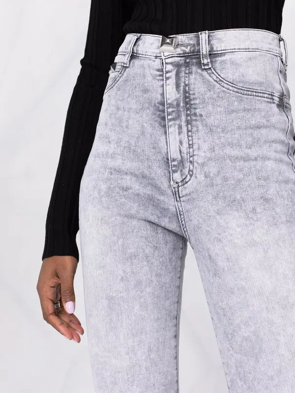 Philipp Plein High Waist Jeggings - Grey