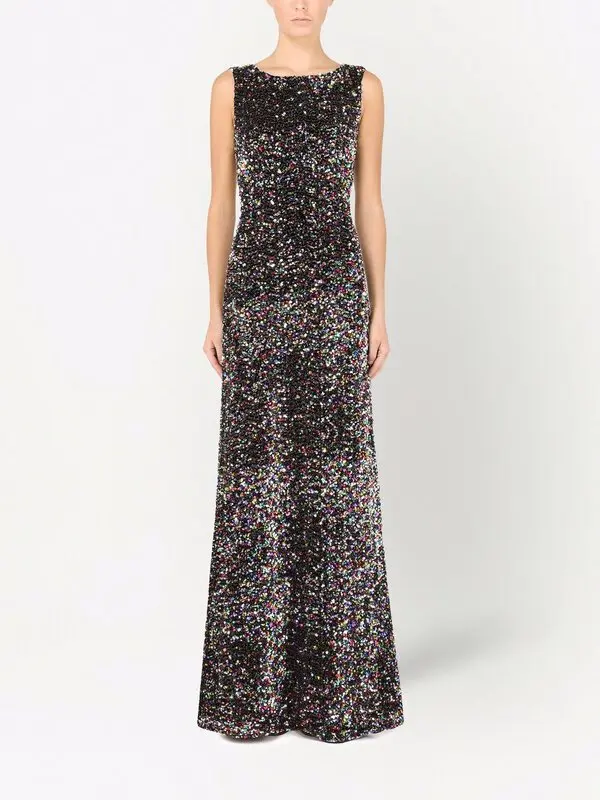 Dolce & Gabbana Sequin-embellished Evening Gown