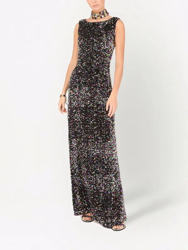 Dolce & Gabbana Sequin-embellished Evening Gown